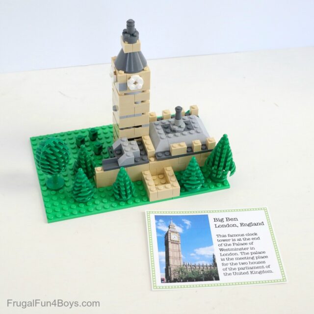 Free LEGO World Landmark Building Cards - Frugal Fun For Boys and Girls