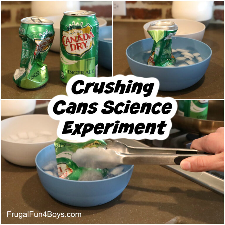 Crushing Cans Science Experiment - Frugal Fun For Boys and Girls