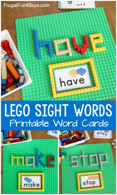 Build LEGO Sight Words Activity - Frugal Fun For Boys and Girls