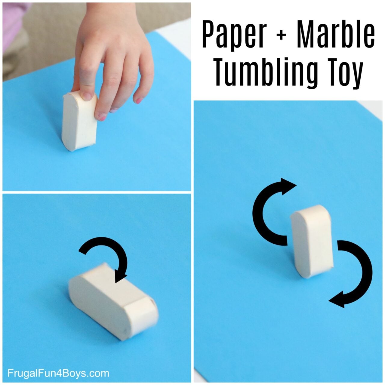 Make a Paper Tumbling Toy - Frugal Fun For Boys and Girls