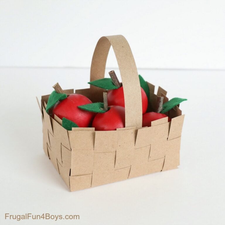 Apple Basket Craft - Frugal Fun For Boys and Girls