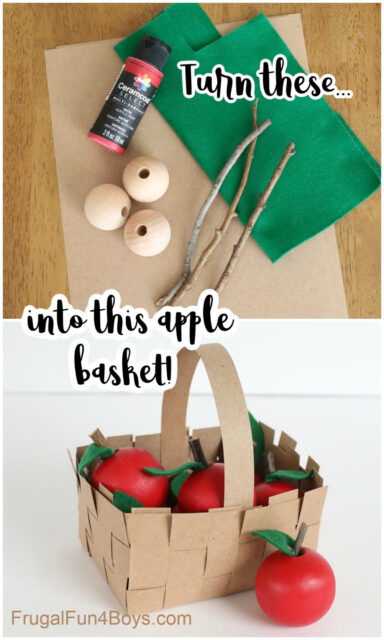 Apple Basket Craft - Frugal Fun For Boys and Girls