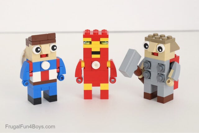How to Build LEGO Superhero Mini Characters - Frugal Fun For Boys and Girls