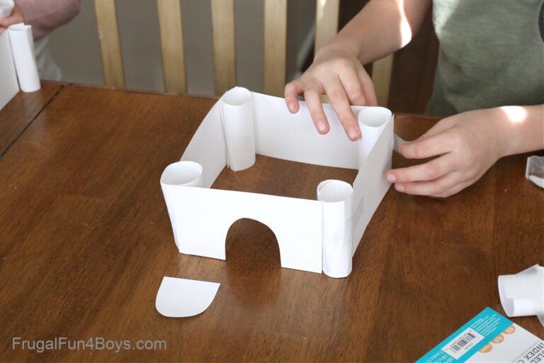 Index Card Castles {STEM Challenge} - Frugal Fun For Boys and Girls