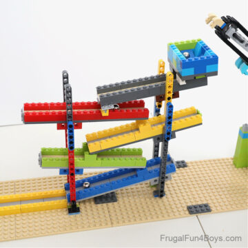 Build a LEGO Ball Contraption - Frugal Fun For Boys and Girls