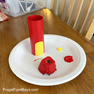 Paper Roll Dragon Craft - Frugal Fun For Boys and Girls