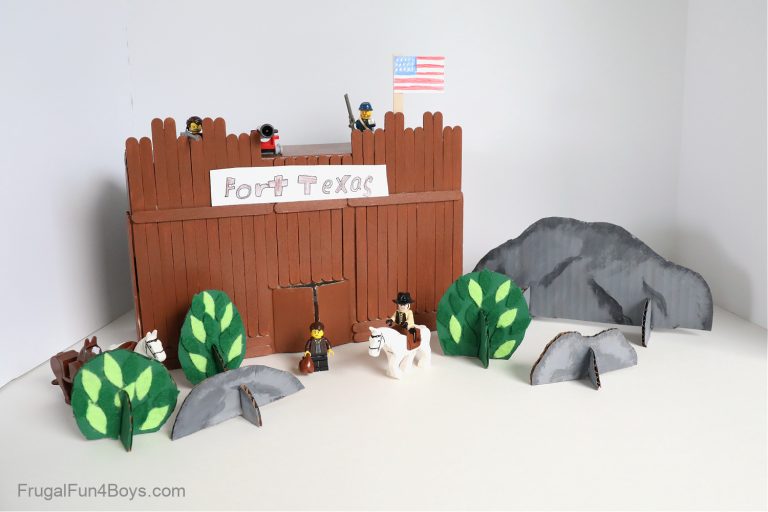 Shoebox LEGO Forts - Frugal Fun For Boys and Girls