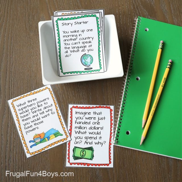 40 Printable Writing Prompts for 3rd, 4th, and 5th Graders - Frugal Fun ...