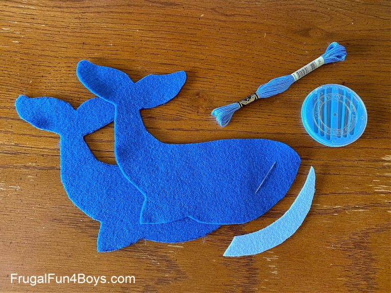 Felt Ocean Animals Beginning Sewing - Frugal Fun For Boys and Girls