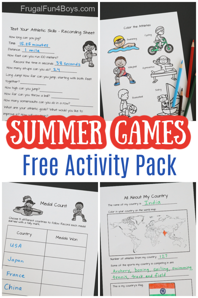 Summer Games Activity Pack - Frugal Fun For Boys and Girls