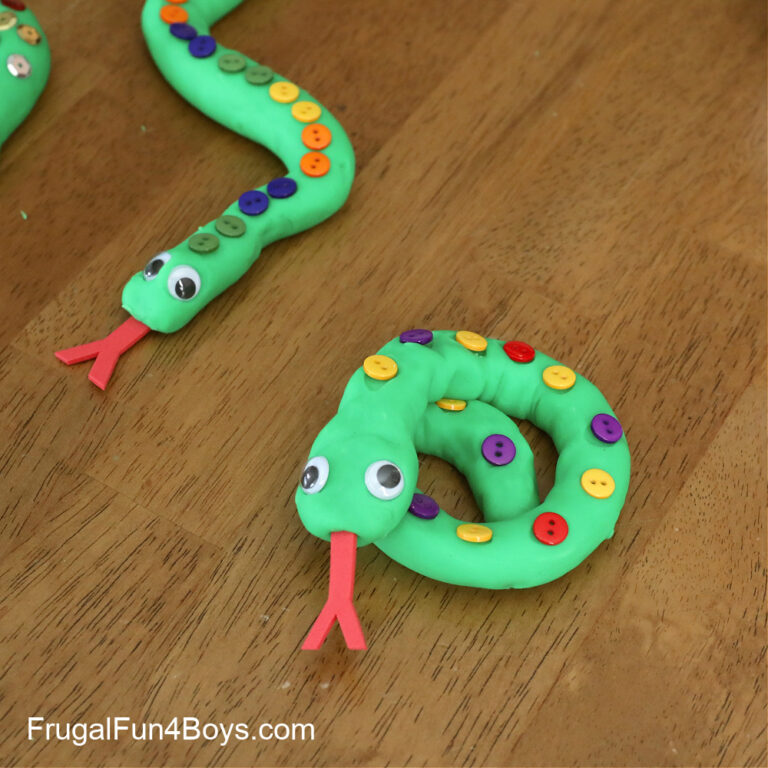 Play Dough Snakes - Frugal Fun For Boys and Girls