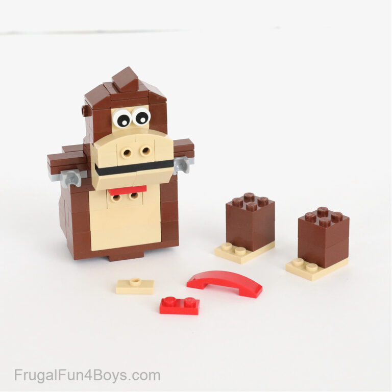 Build Donkey Kong with LEGO Bricks - Frugal Fun For Boys and Girls