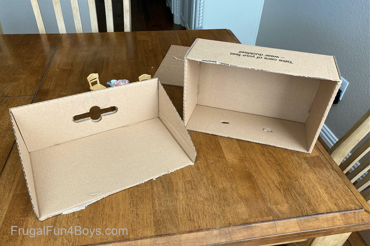 Make a Cardboard Gingerbread Dollhouse - Frugal Fun For Boys and Girls