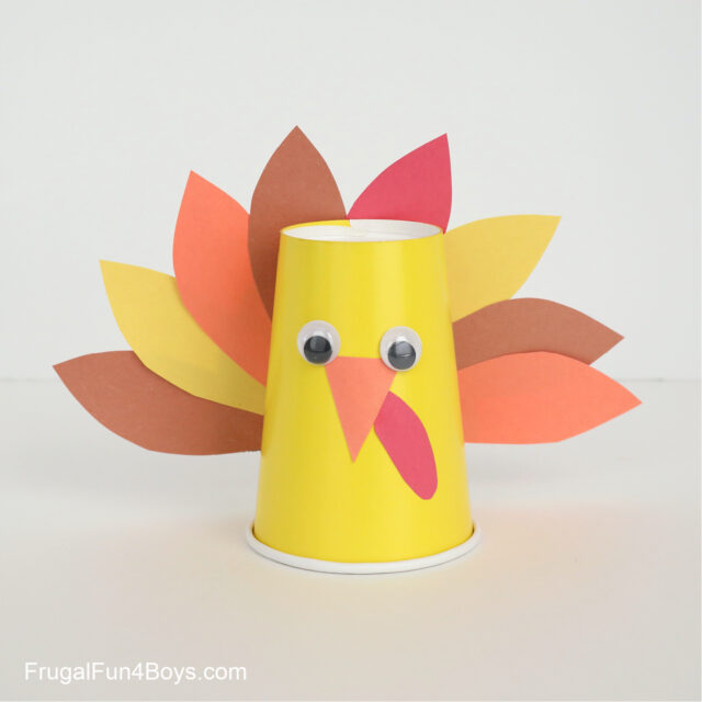 Paper Cup Turkey Craft - Frugal Fun For Boys and Girls