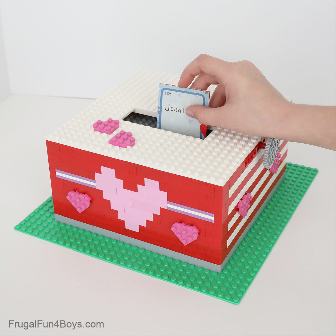 Build a Mechanical LEGO Valentine Box - Frugal Fun For Boys and Girls