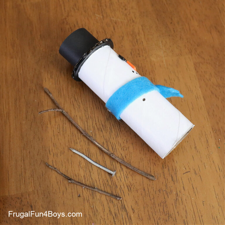 Toilet Paper Roll Snowman Craft - Frugal Fun For Boys and Girls