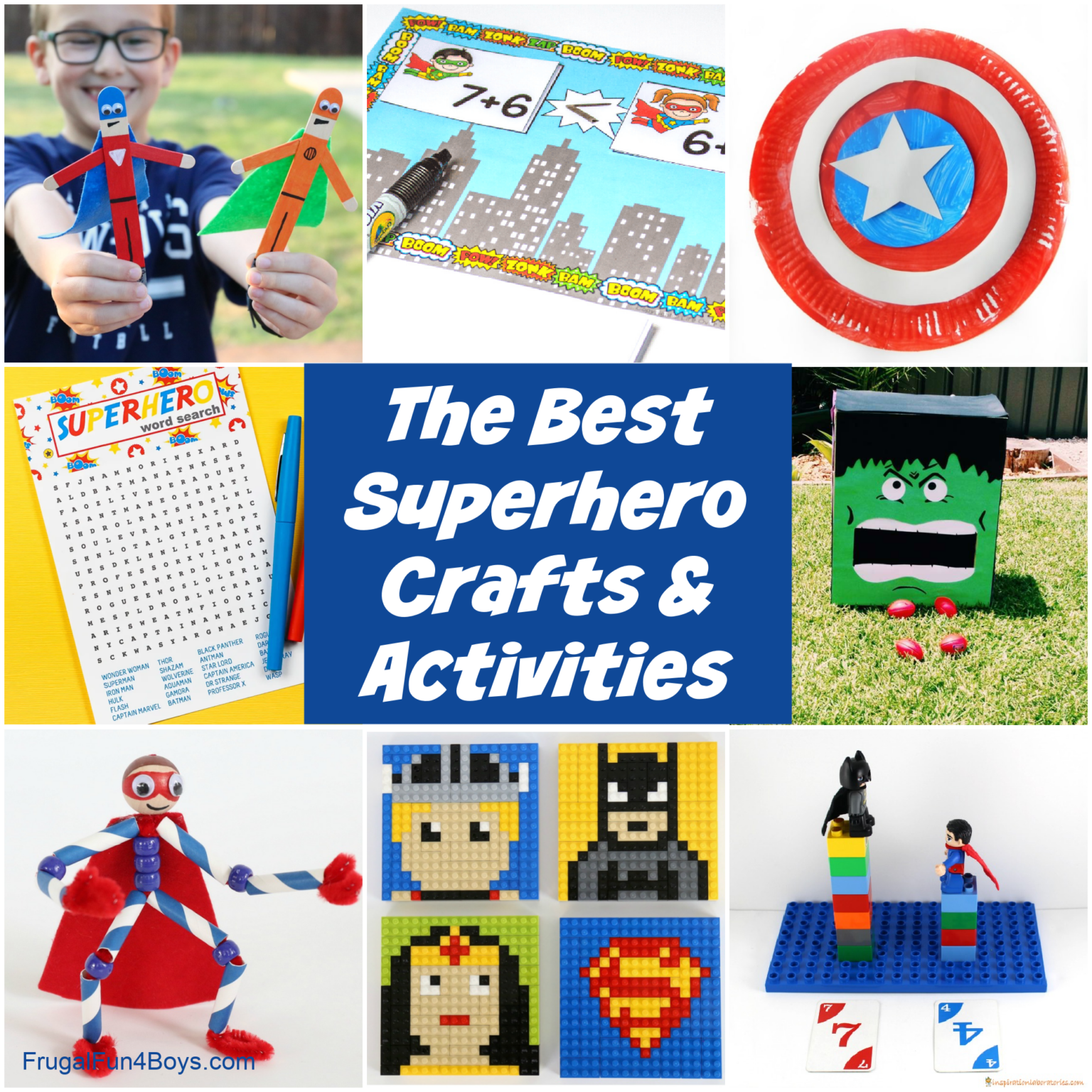 Superhero Week! Crafts, Activities, and Learning Activities - Frugal ...