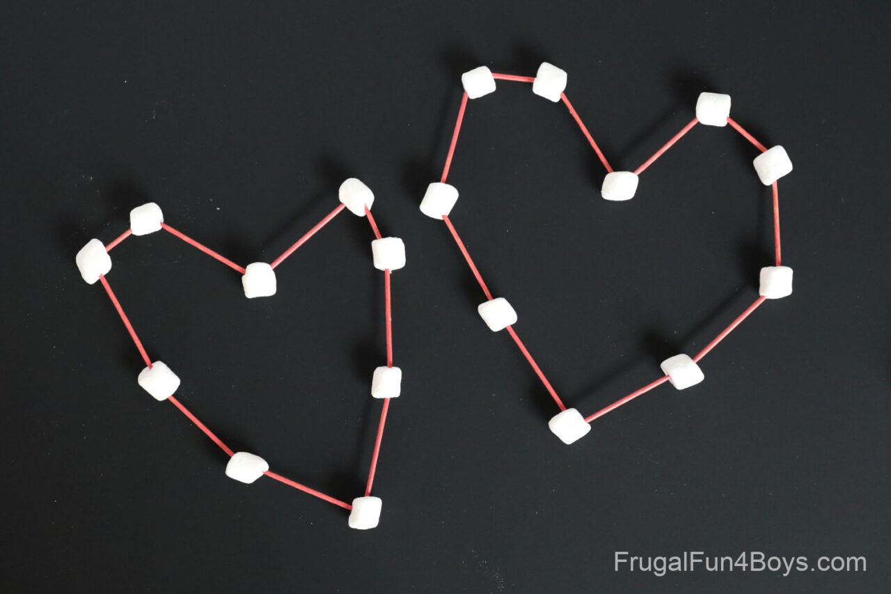 Build a Heart STEM Challenge - Frugal Fun For Boys and Girls