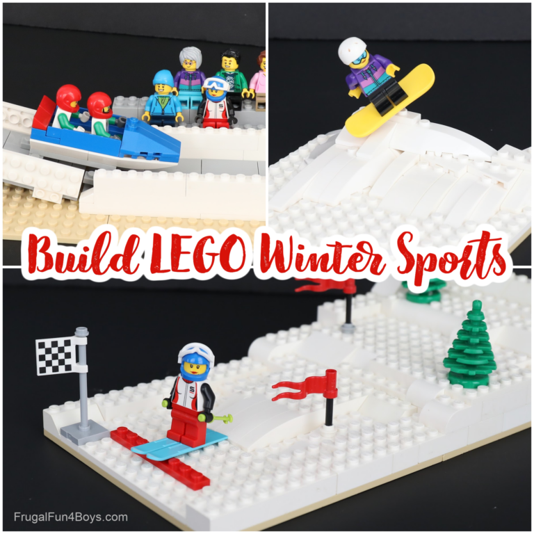 Build Winter Sports with LEGO Bricks - Frugal Fun For Boys and Girls