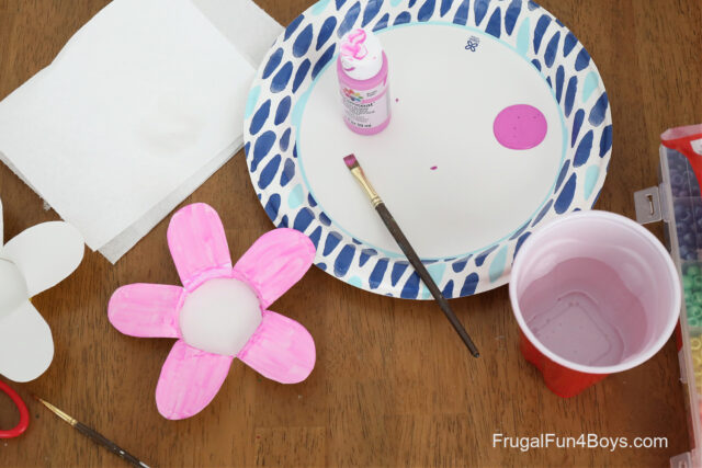 Paper Cup Flower Craft - Frugal Fun For Boys and Girls