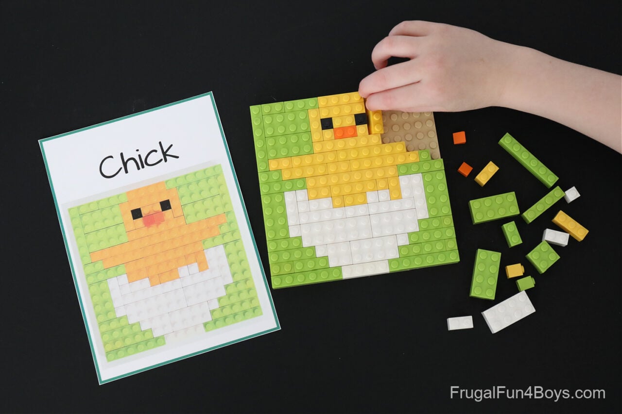 Spring LEGO Building Cards - Frugal Fun For Boys and Girls