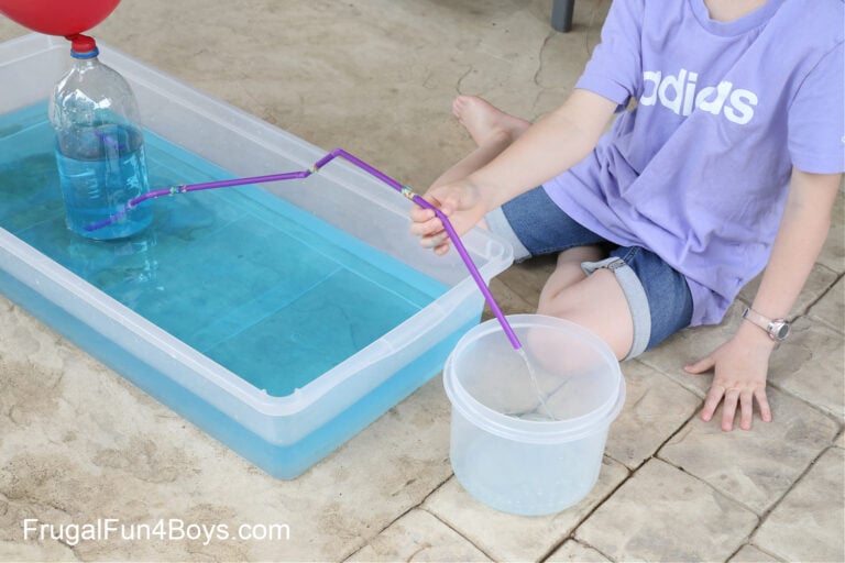 Water Fountain Science Experiment - Frugal Fun For Boys and Girls