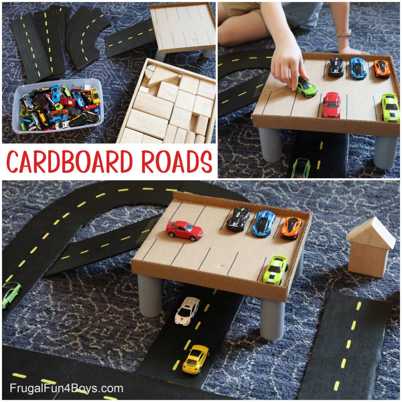 Awesome DIY Roads, Ramps and Garages for Toy Cars - Frugal Fun For Boys ...