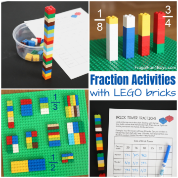 Activities for Teaching Fractions with LEGO Bricks - Frugal Fun For ...