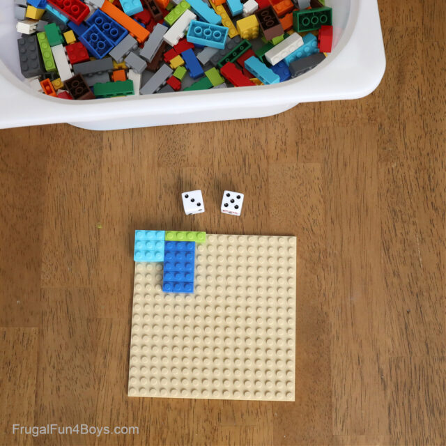 LEGO Arrays Multiplication Game - Frugal Fun For Boys and Girls