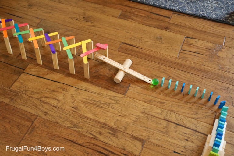 Pumpkin Rube Goldberg Machine Challenge - Frugal Fun For Boys and Girls