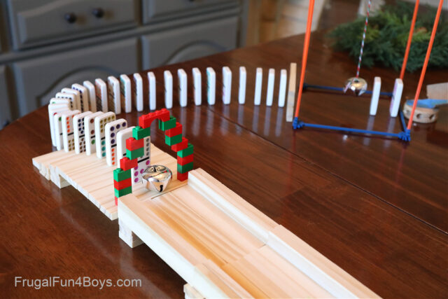 Christmas Rube Goldberg STEM Challenge - Frugal Fun For Boys and Girls