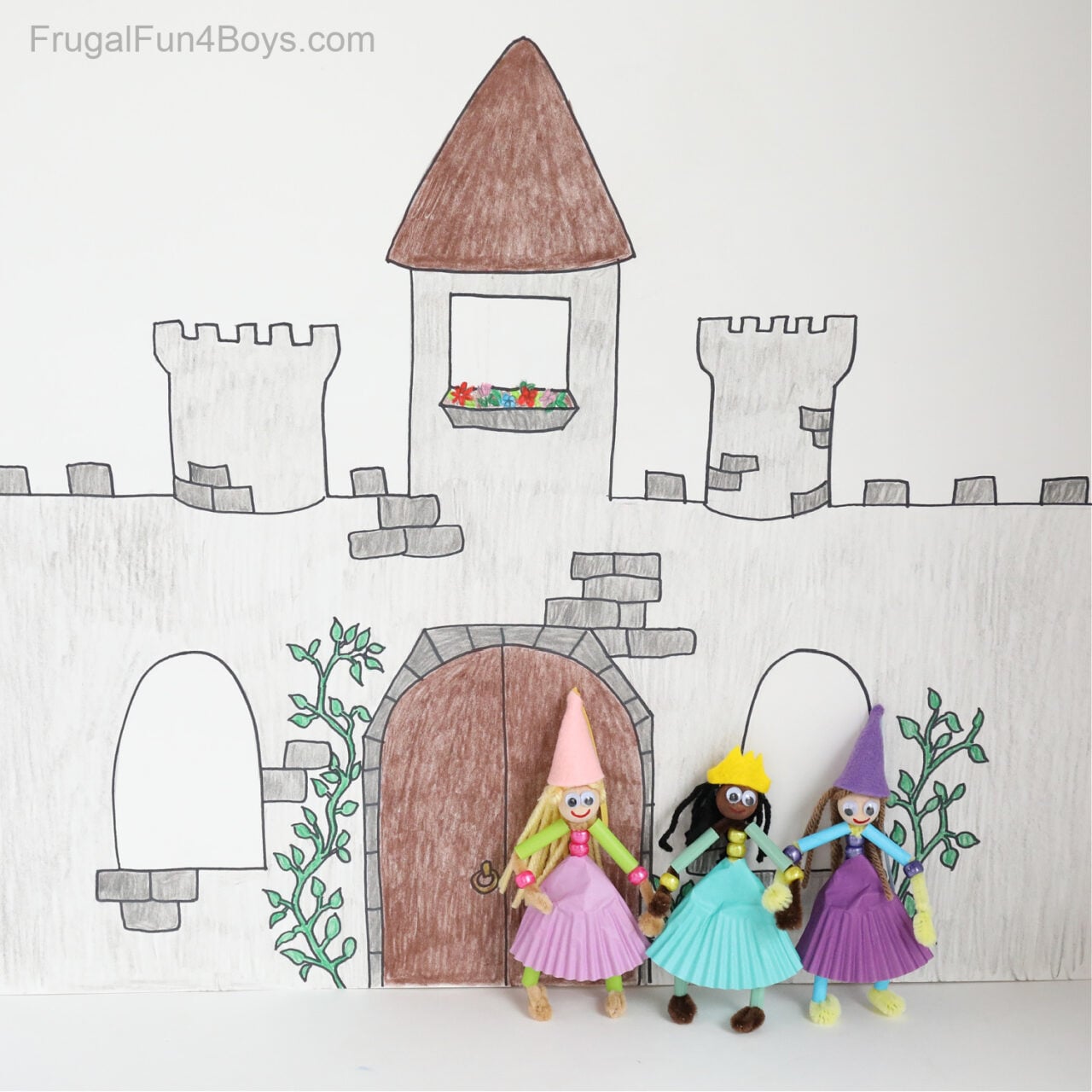 Pipe Cleaner Princess Craft - Frugal Fun For Boys and Girls