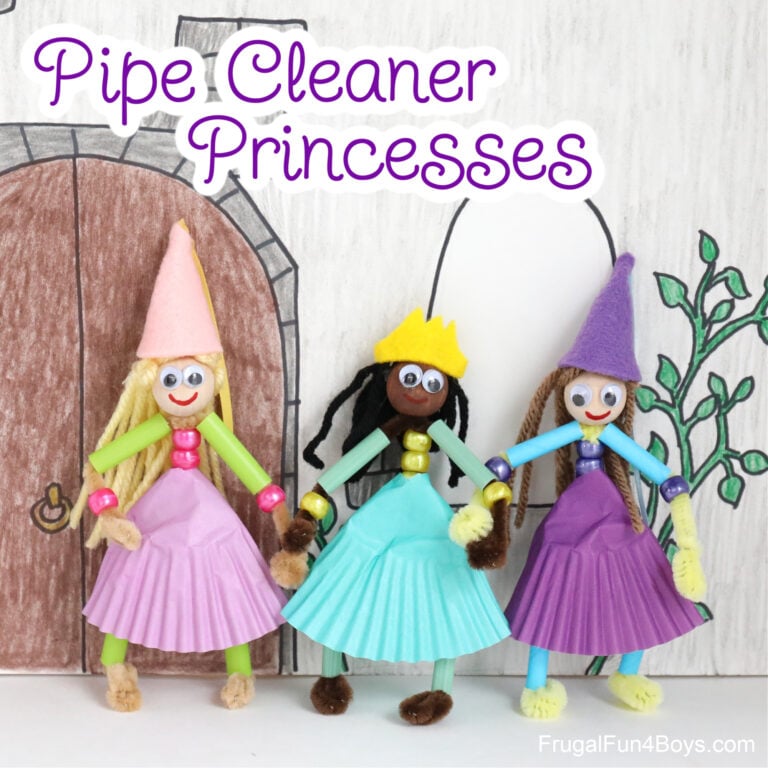Pipe Cleaner Princess Craft - Frugal Fun For Boys and Girls
