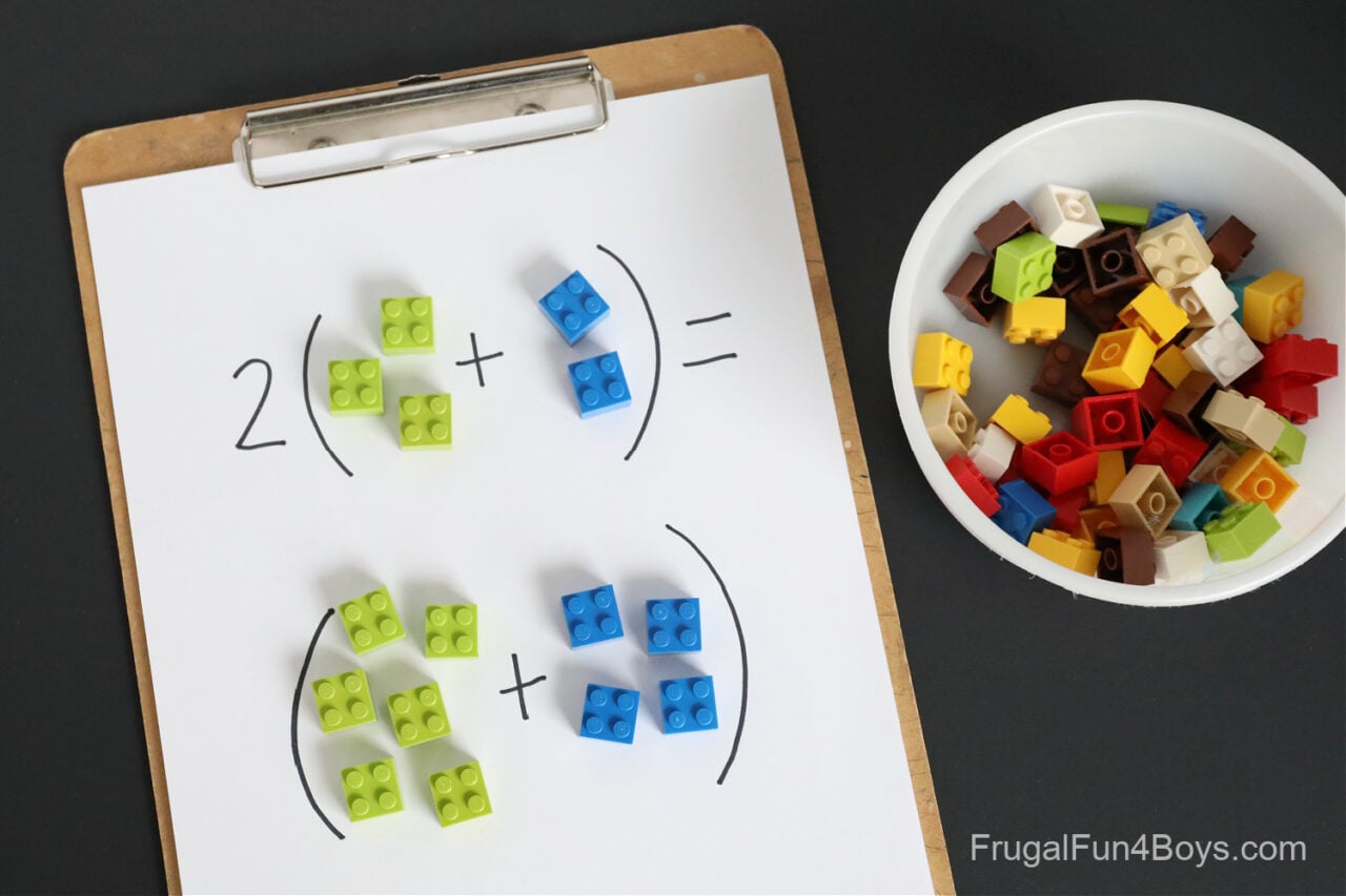 Teach the Distributive Property with LEGO Bricks! - Frugal Fun For Boys ...