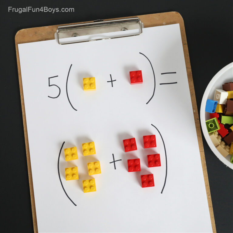 Teach the Distributive Property with LEGO Bricks! - Frugal Fun For Boys ...