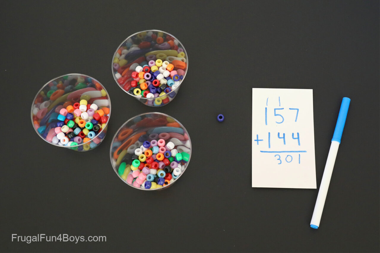Pony Beads Place Value Activity - Frugal Fun For Boys and Girls