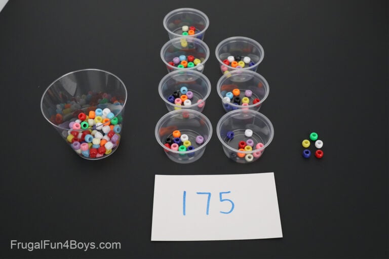 Pony Beads Place Value Activity - Frugal Fun For Boys and Girls
