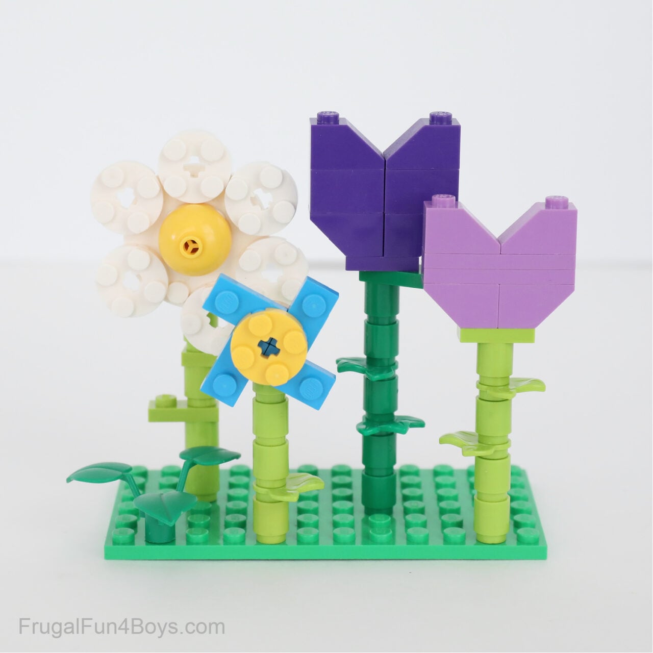 Build LEGO Flowers - Frugal Fun For Boys and Girls