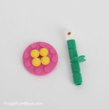 Build LEGO Flowers - Frugal Fun For Boys and Girls