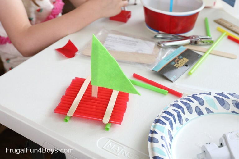 Building Boats from Recycled Materials - Frugal Fun For Boys and Girls