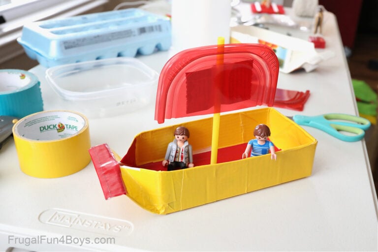Building Boats from Recycled Materials - Frugal Fun For Boys and Girls