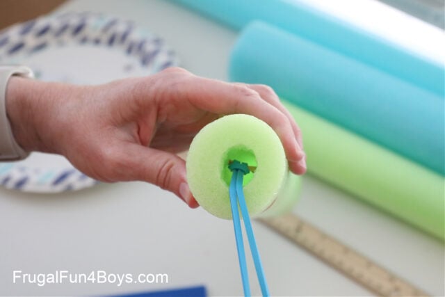 How to Make a Pool Noodle Rocket Flinger - Frugal Fun For Boys and Girls
