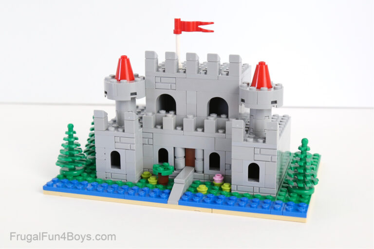Build a LEGO Mini Castle and Dragon - Frugal Fun For Boys and Girls