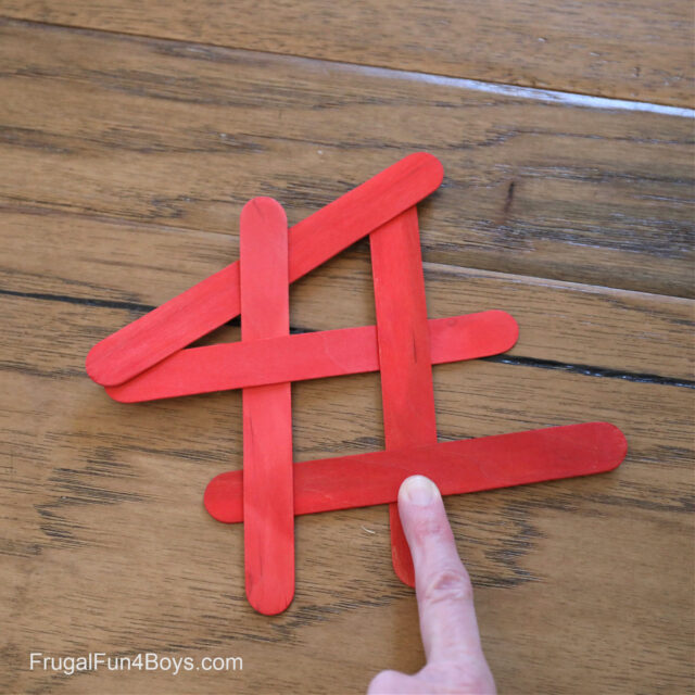 Build a Craft Stick Chain Reaction! - Frugal Fun For Boys and Girls