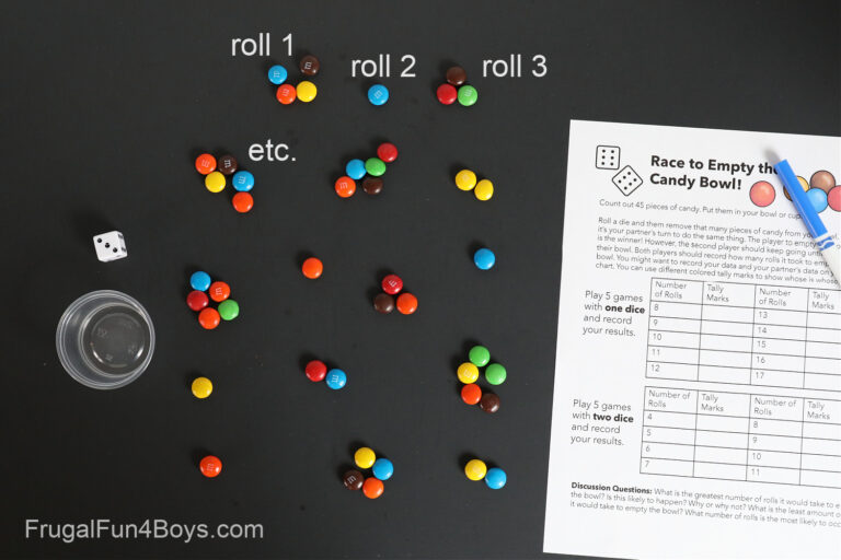 Elementary Math Activities with M&M's - Frugal Fun For Boys and Girls
