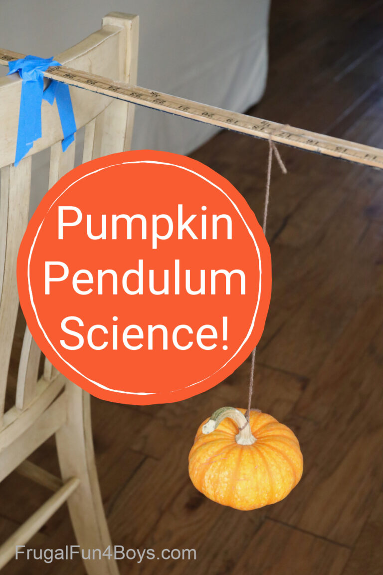 Pumpkin Pendulums {Fall Science Activity} - Frugal Fun For Boys and Girls