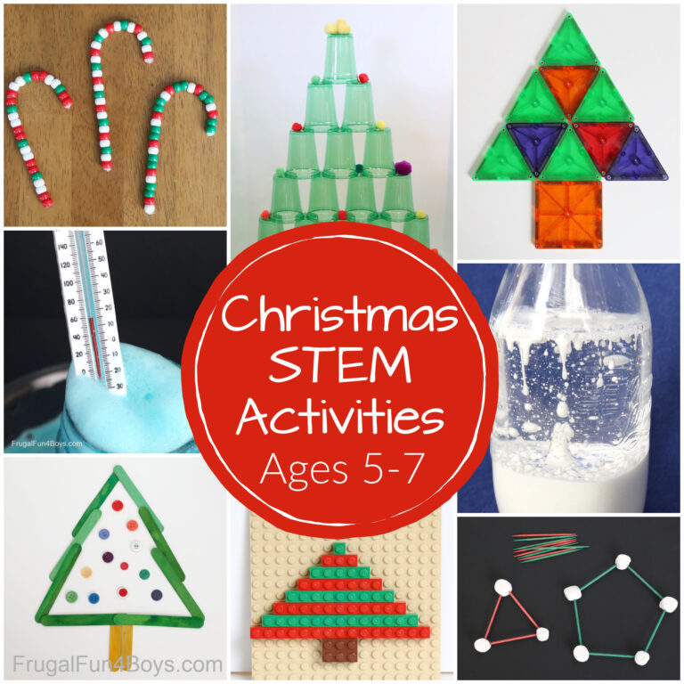 Christmas STEM Activities for Kindergarten and First Grade - Frugal Fun ...