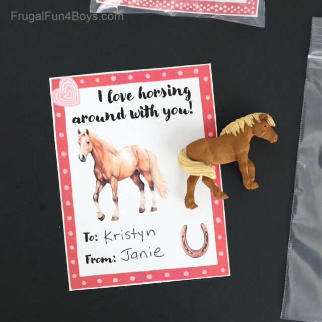 Printable Horse Valentines - Frugal Fun For Boys and Girls