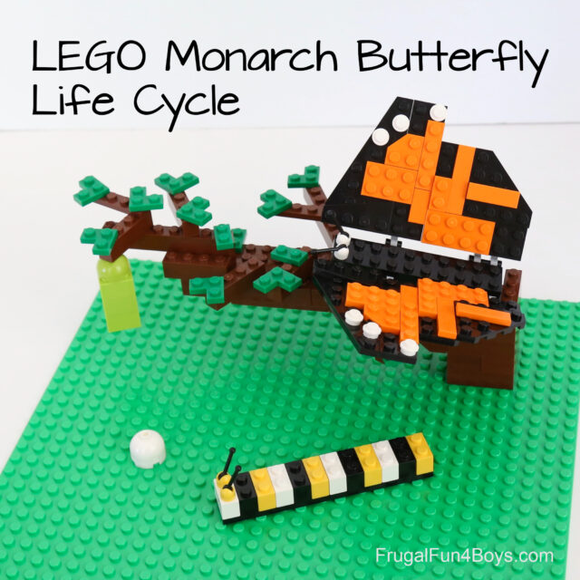 Build the Monarch Butterfly Life Cycle with LEGO Bricks - Frugal Fun ...