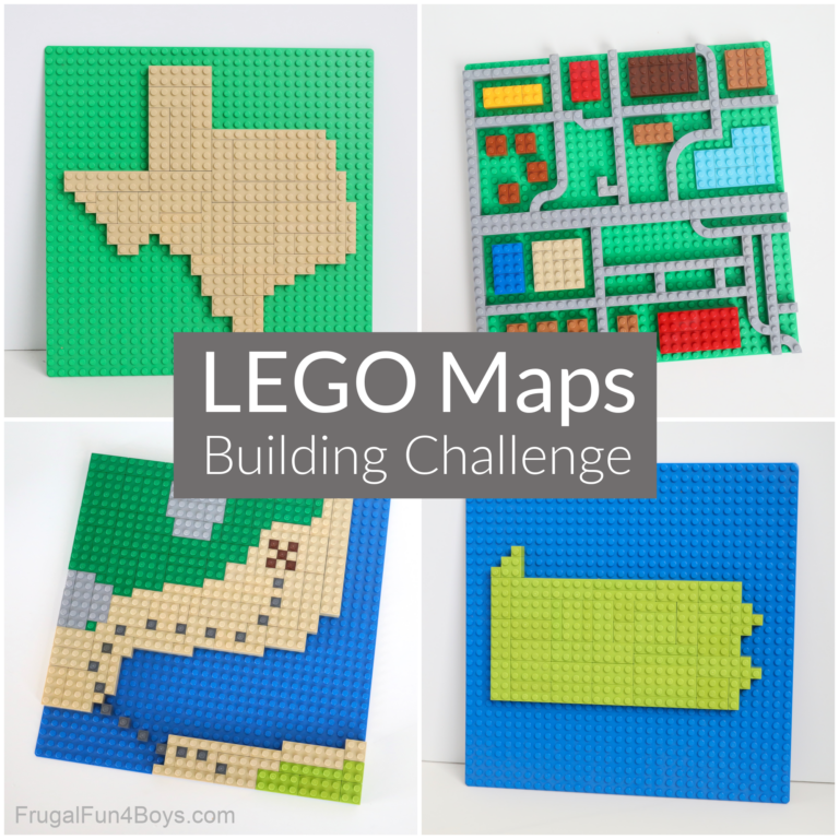 LEGO Maps Building Challenge - Frugal Fun For Boys and Girls